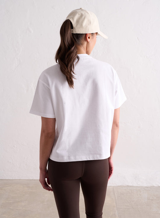 White Boxy T-shirt – AIM'N SE